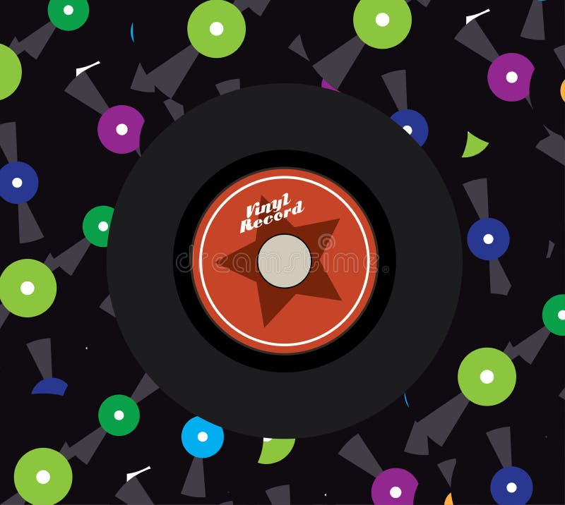 Vinyl design stock vector. Illustration of back, album - 32059076