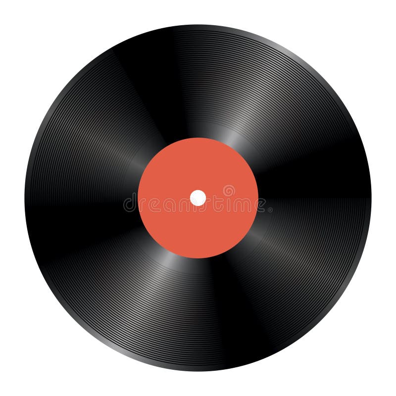 Vinyl disc stock vector. Illustration of blank, recording - 25485967