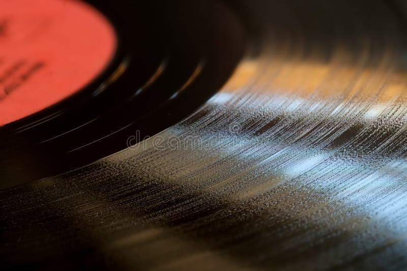 Vinyl Disc Close Up Background. Stock Image - Image of analog, curve ...