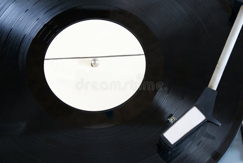 Vinyl Disc on Player Phonograph Record Stock Image - Image of equipment ...