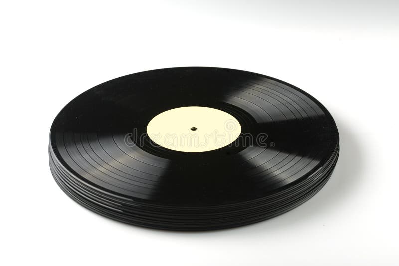 Vinyl Discs on White Background Stock Image - Image of groove, isolated ...