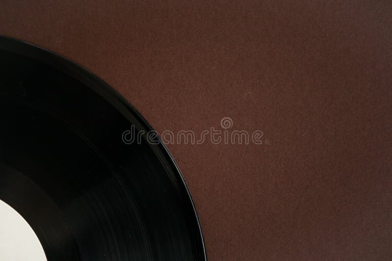 Vinyl Disk on Dark Brown Background. Vinyl Record on Chocolate ...