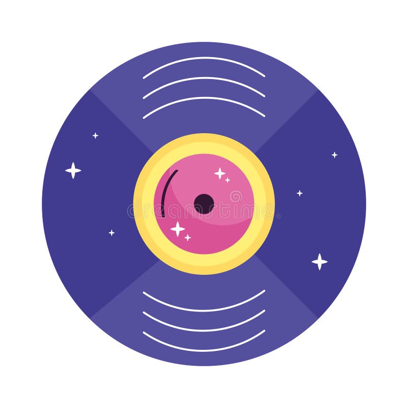 Vinyl disk pop art style stock vector. Illustration of musical - 284029019