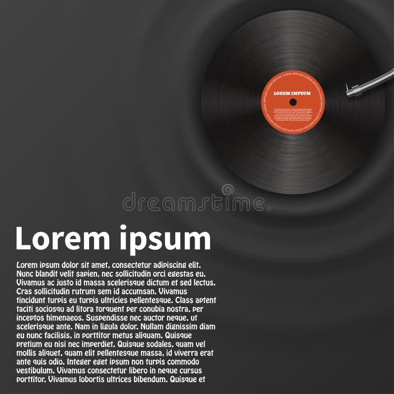 Vinyl Disk Realistic Design Eps 10 Stock Vector - Illustration of ...