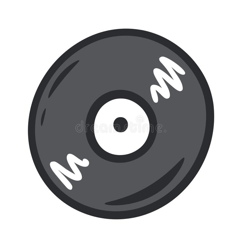 Vinyl Disk Street Art stock vector. Illustration of music - 275428576
