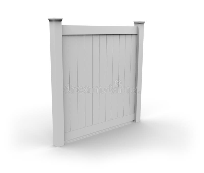 Vinyl fence stock illustration. Illustration of isolated - 67173790
