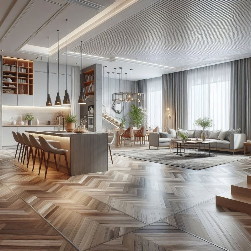 Vinyl Flooring a Surface Made of Vinyl Sheets or Tiles Offerin Stock ...