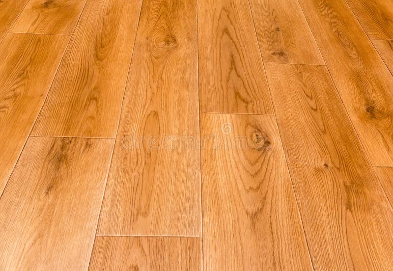 Vinyl Flooring with Wooden Planks Pattern Imitation, Angle View Stock ...