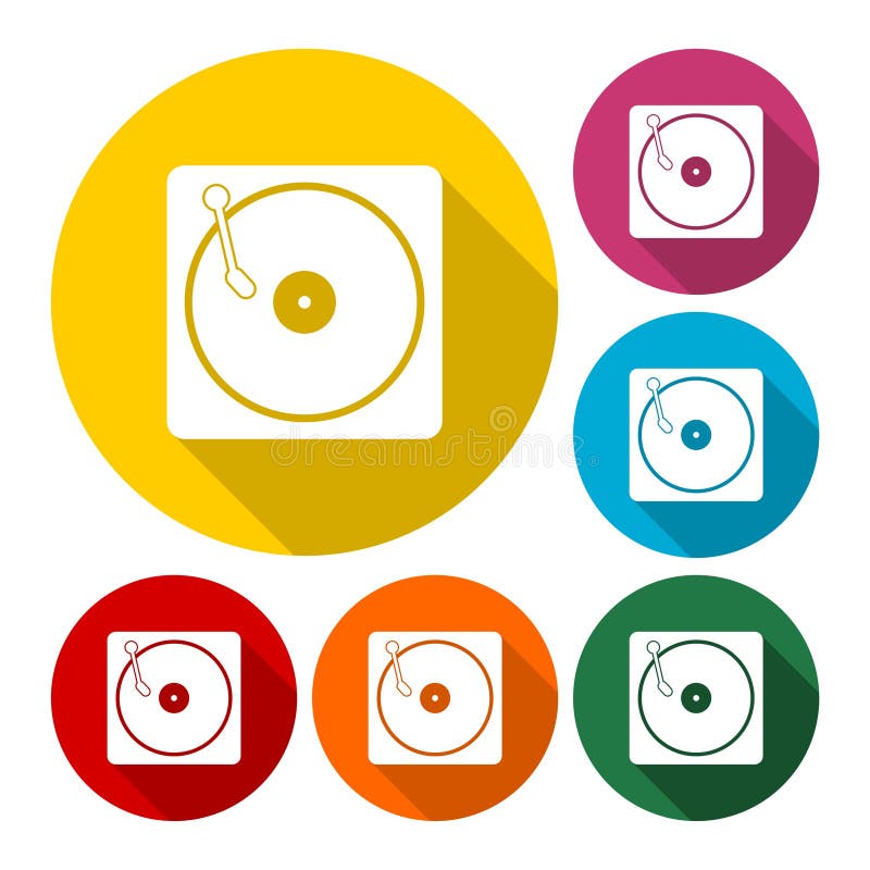 Vinyl Icons set Vector stock vector. Illustration of cool - 125270209