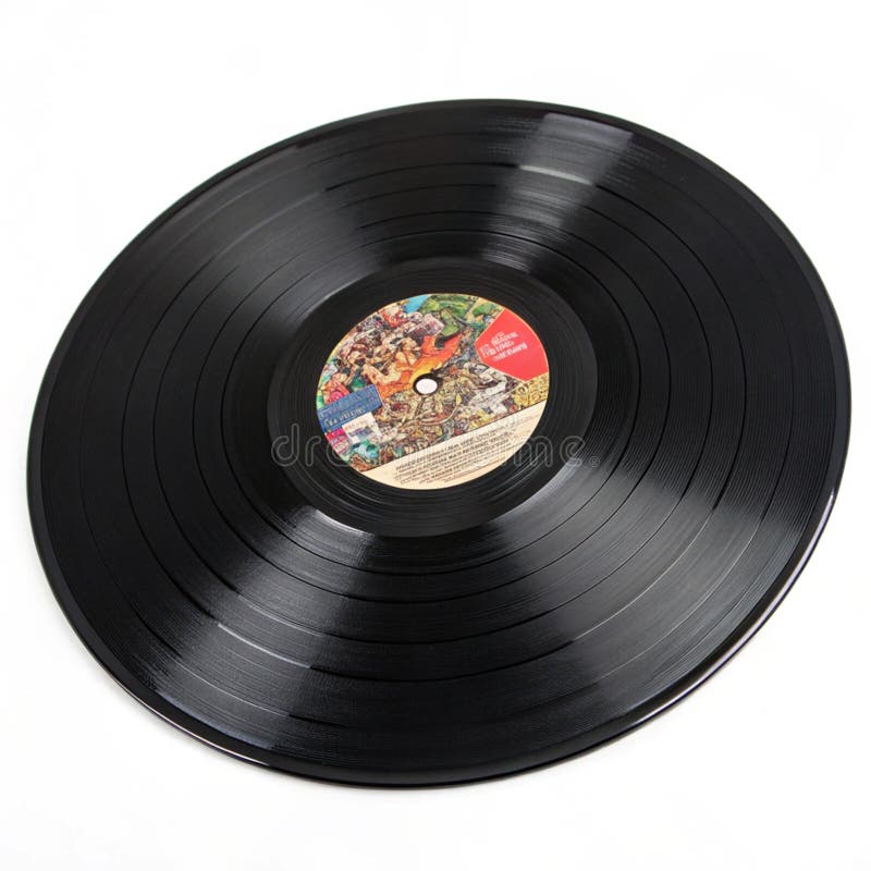 Vinyl on Transparent Background Stock Illustration - Illustration of ...