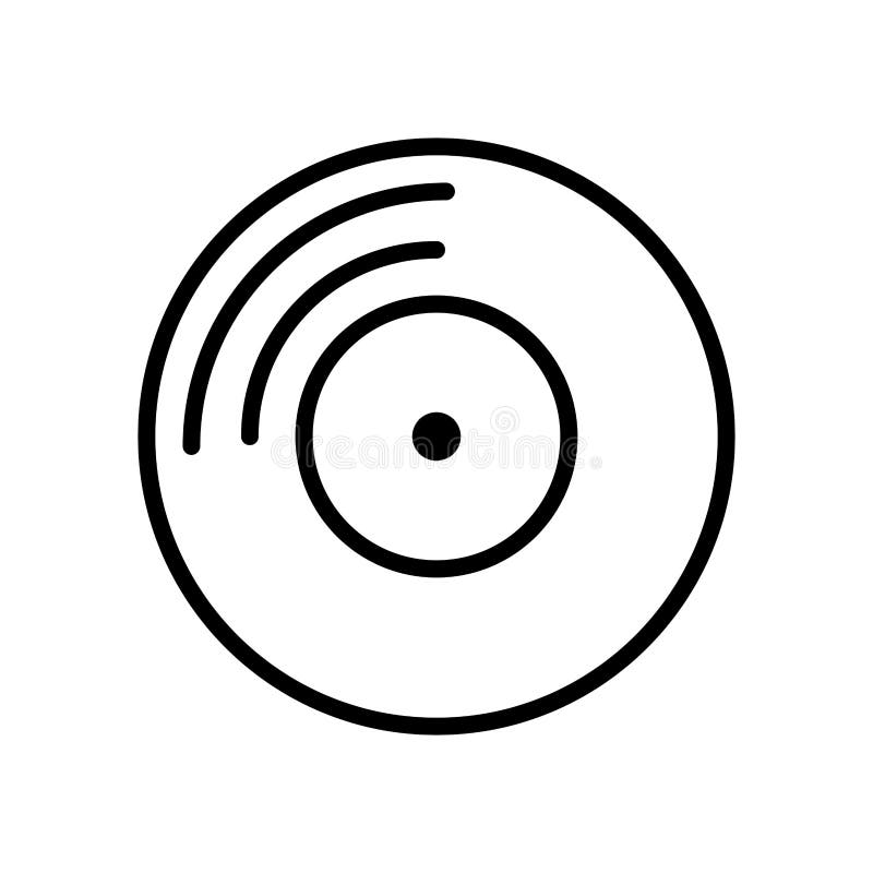 Vinyl music disc stock vector. Illustration of album - 135025857