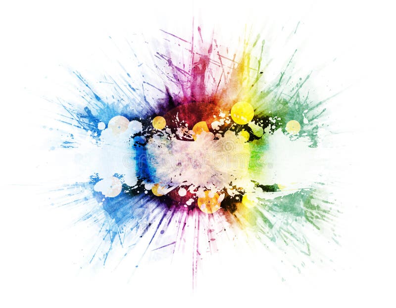 Vinyl Music Rainbow Explosion Design Stock Illustration - Illustration ...