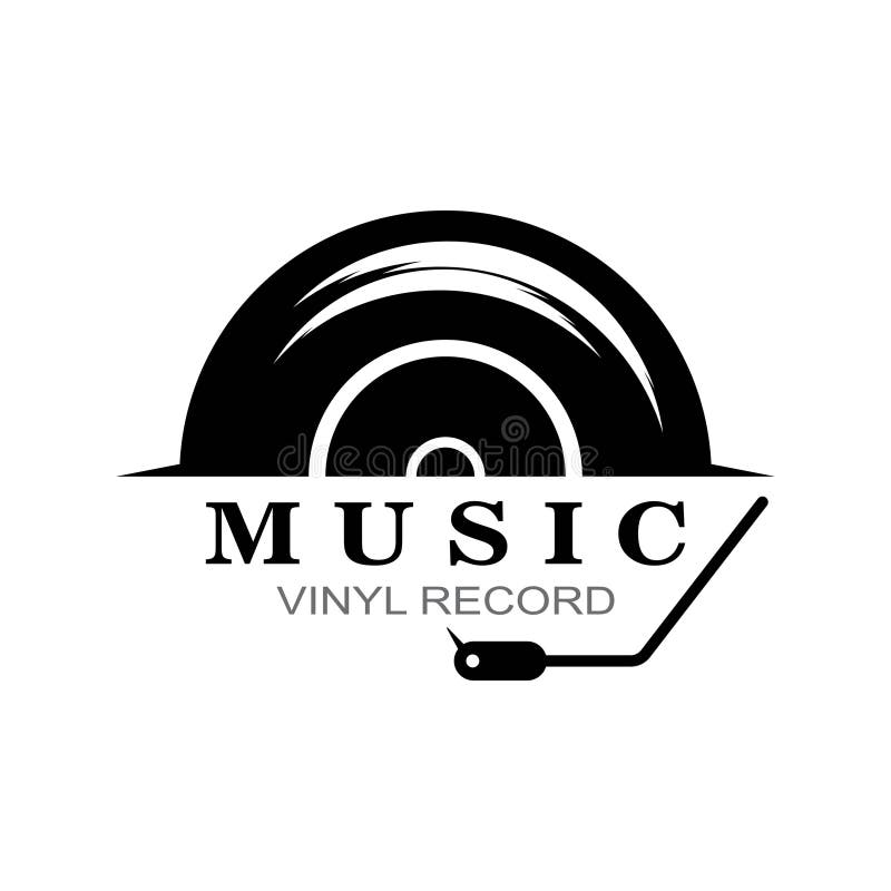 Vinyl Music Record Icon Vector Stock Illustration - Illustration of ...