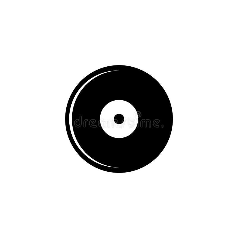 Vinyl Music Record Logo Vector Stock Vector - Illustration of audio ...