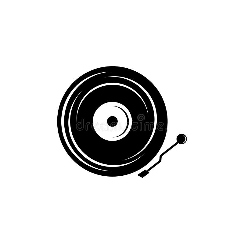 Vinyl Music Record Logo Vector Stock Vector - Illustration of music ...