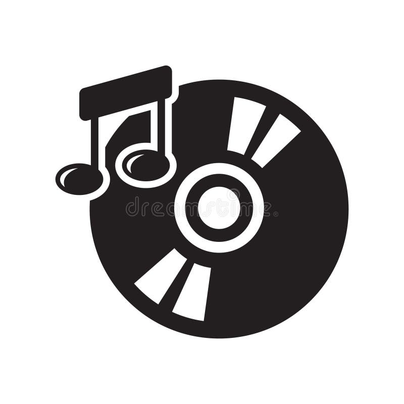 Vinyl with Musical Note. Vector Illustration Decorative Design Stock ...