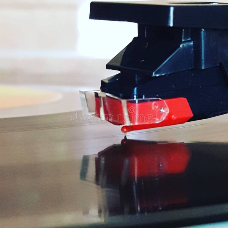 Vinyl Needle Macro stock image. Image of record, player - 269444255