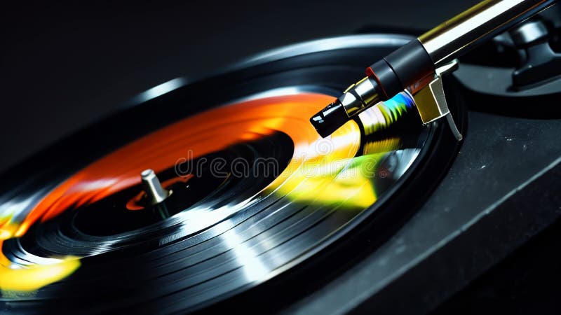 Vinyl Old Retro Record Being Stock Footage - Video of classic ...