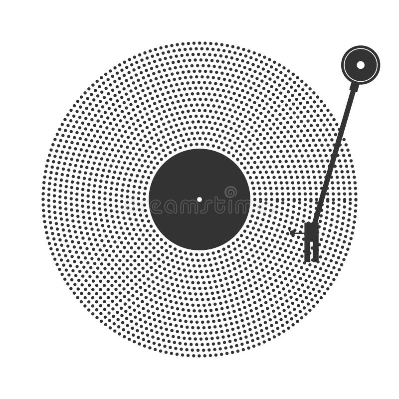 Vinyl Plate Disc Isolated on White Background. Music Retro Icon. Vector ...