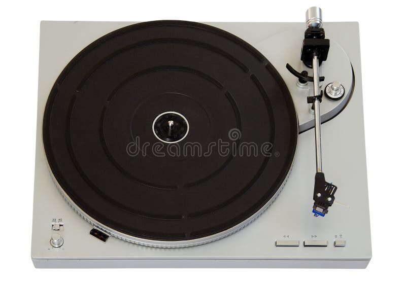 Vinyl Player with a Medical Needle Stock Photo - Image of party, head ...
