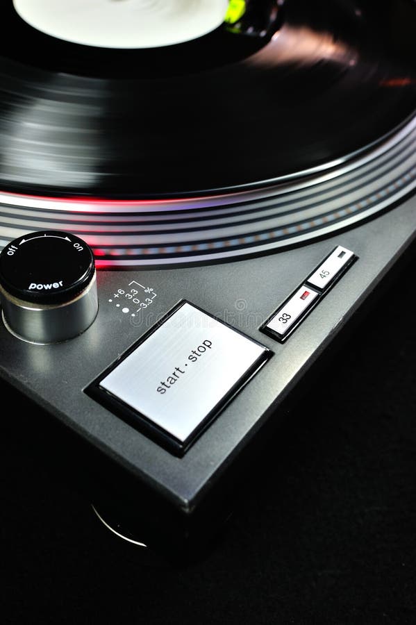 Vinyl player buttons stock photo. Image of sleek, clubbing - 25839064