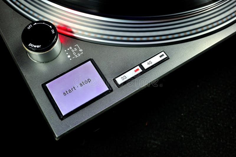 Vinyl player buttons stock photo. Image of sleek, clubbing - 25839064