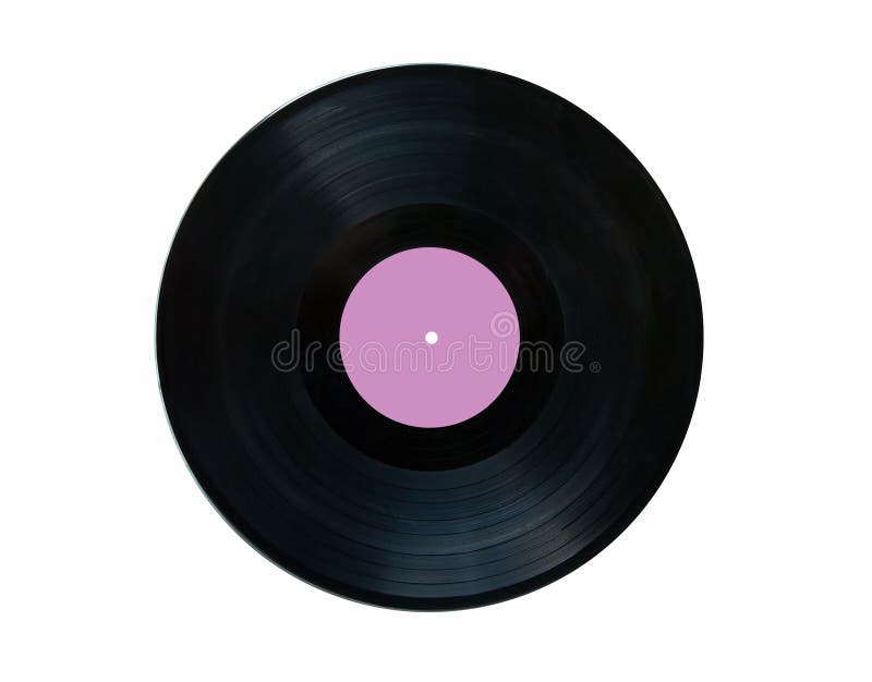 Black Vinyl Record Lp Album Disc Isolated Disk Stock Image - Image of ...