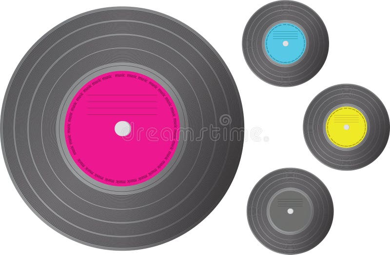 Vinyl record. stock vector. Illustration of detail, disc - 25169585