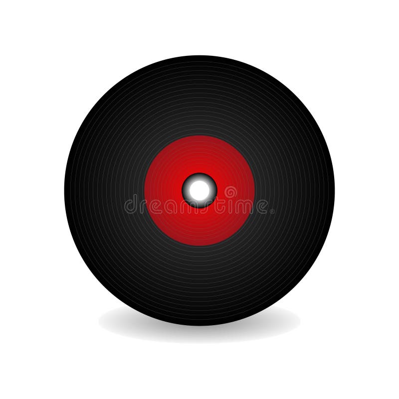 Vinyl Record Draw Sketch Vector Stock Vector - Illustration of isolated ...