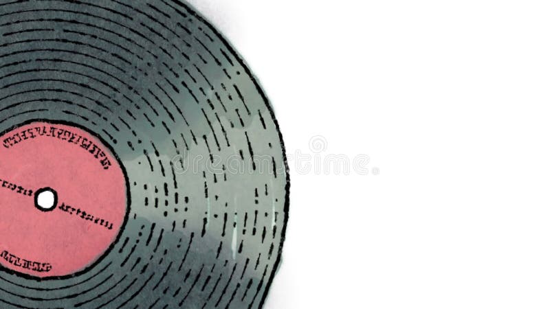 Vinyl record + alpha matte stock footage. Video of front - 35331831