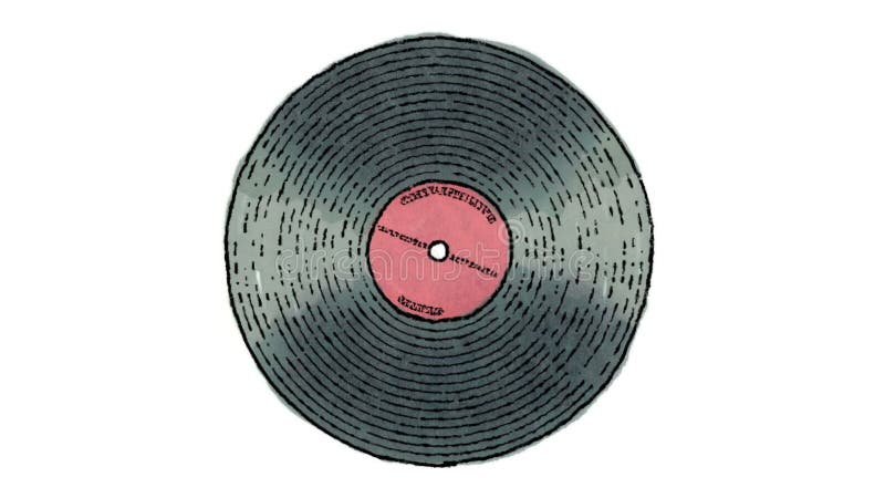 Vinyl record + alpha matte stock video. Video of equipment - 35332471