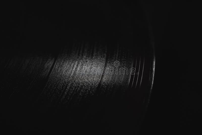 Vinyl Record on a Black Background Macro Photo Stock Photo - Image of ...