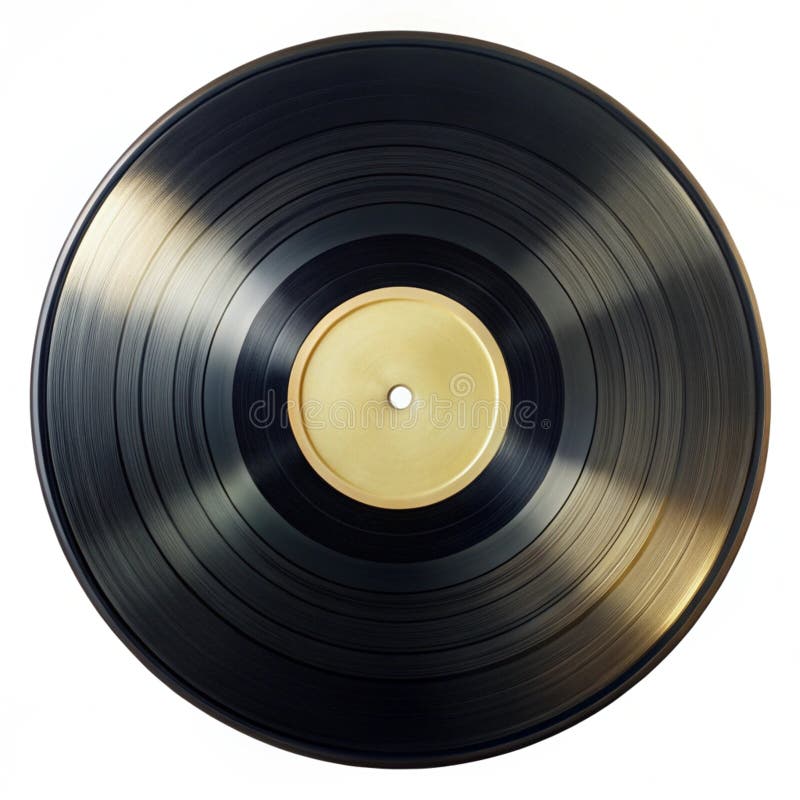 Vinyl Record with Classic Design and Grooves Stock Illustration ...