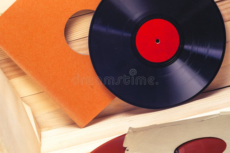 Vinyl Record. Copy Space for Text. Stock Image - Image of antique, lots ...