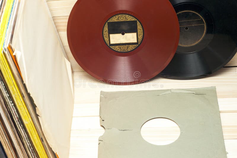 Vinyl Record. Copy Space for Text. Stock Photo - Image of collection ...