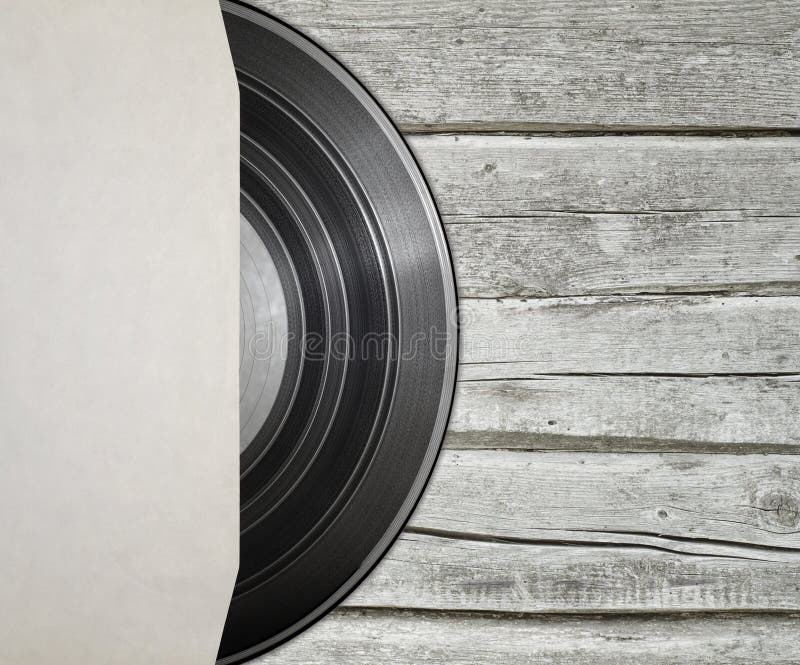 Vinyl record with cover stock image. Image of cover, music - 59102317