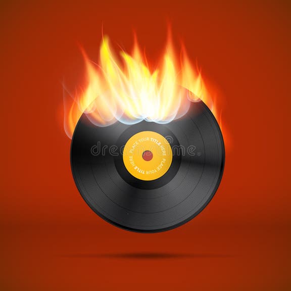 Vinyl Disc Flames Fire Stock Illustrations – 104 Vinyl Disc Flames Fire ...