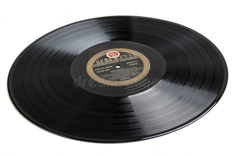 Vinyl Record Disc Isolated with Clipping Path Stock Illustration ...