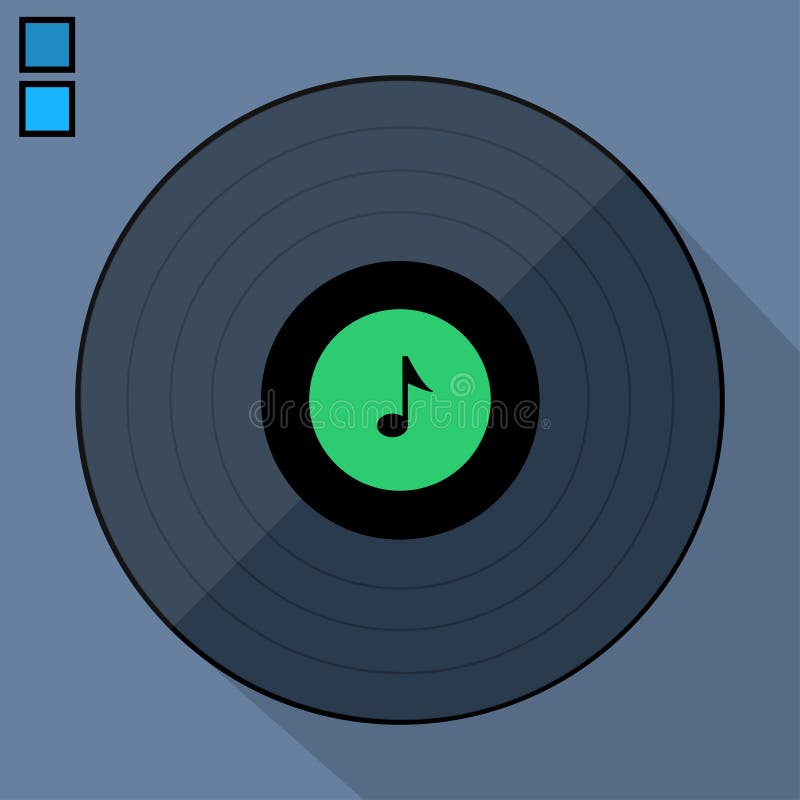 Vinyl Record stock vector. Illustration of flat, design - 44554581