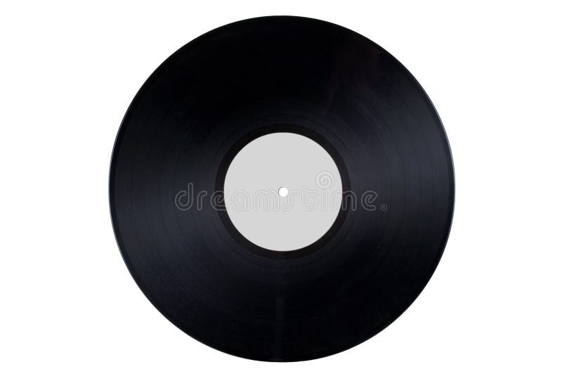 Vinyl Record Gray Label stock image. Image of plastic - 7287921