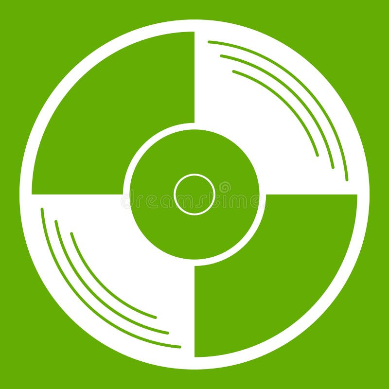 Vinyl record icon green stock vector. Illustration of pickup - 98775006