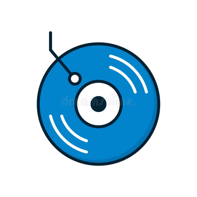 Vinyl Record Icon Vector Design Templates Stock Illustration ...