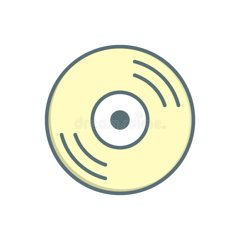 Vinyl Record Icon Vector Design Templates Stock Illustration ...