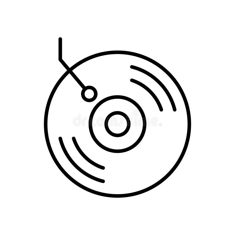 Vinyl Record Icon Vector Design Templates Stock Illustration ...