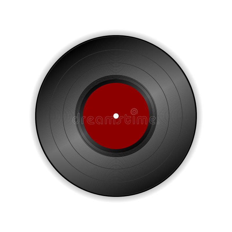 Vinyl record icon. stock illustration. Illustration of isolated - 95298499