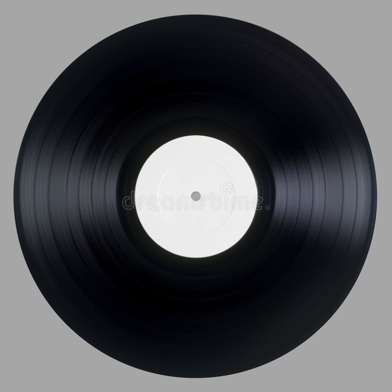 Warped Vinyl Record Orange Label Stock Illustration - Illustration of ...