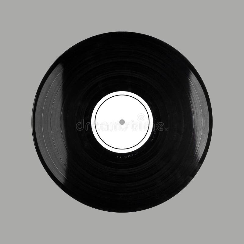 Vinyl Record Isolated on Grey Background. Music Stock Illustration ...
