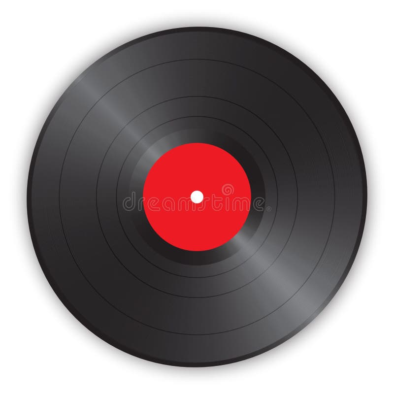 Vinyl Record Isolated, Illustration Stock Vector - Illustration of tool ...