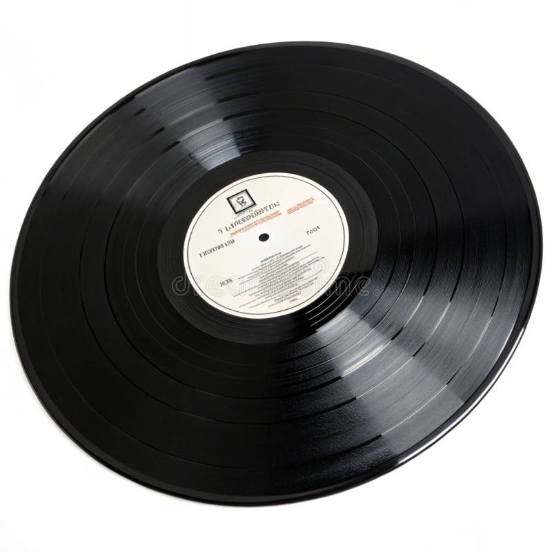 Vinyl Record Isolated on Transparent Background Stock Illustration ...