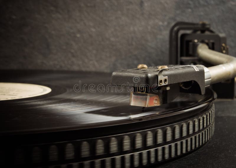 Vinyl on the Record Player. Stock Photo - Image of turntable, equipment ...